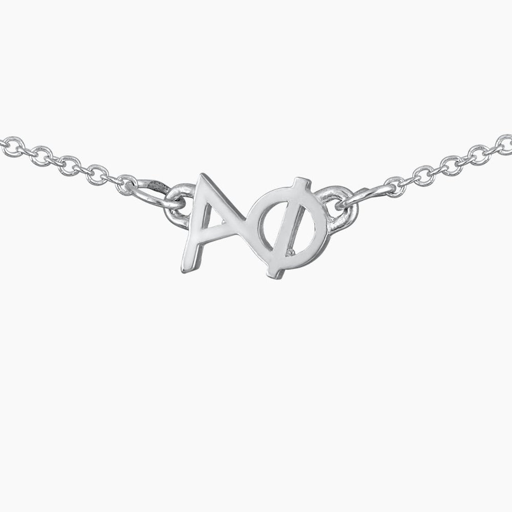 Dainty Silver Alpha Phi Necklace | Perfect for Every Day
