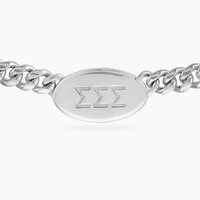 Personalized Tri Sigma Necklace | .925 Sterling Silver