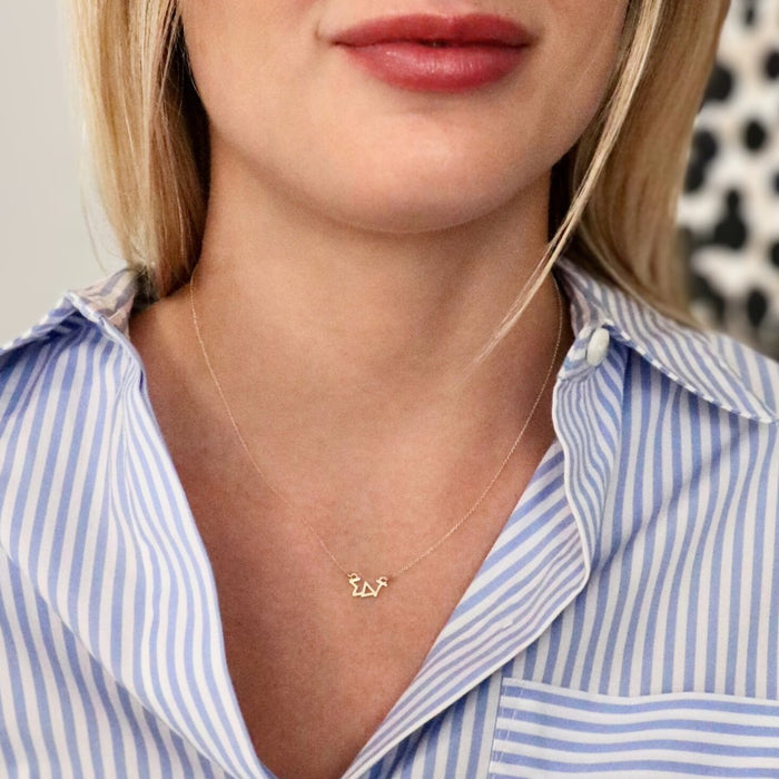 Exclusive Gold Sigma Delta Tau Necklace | Solid 14k Gold
