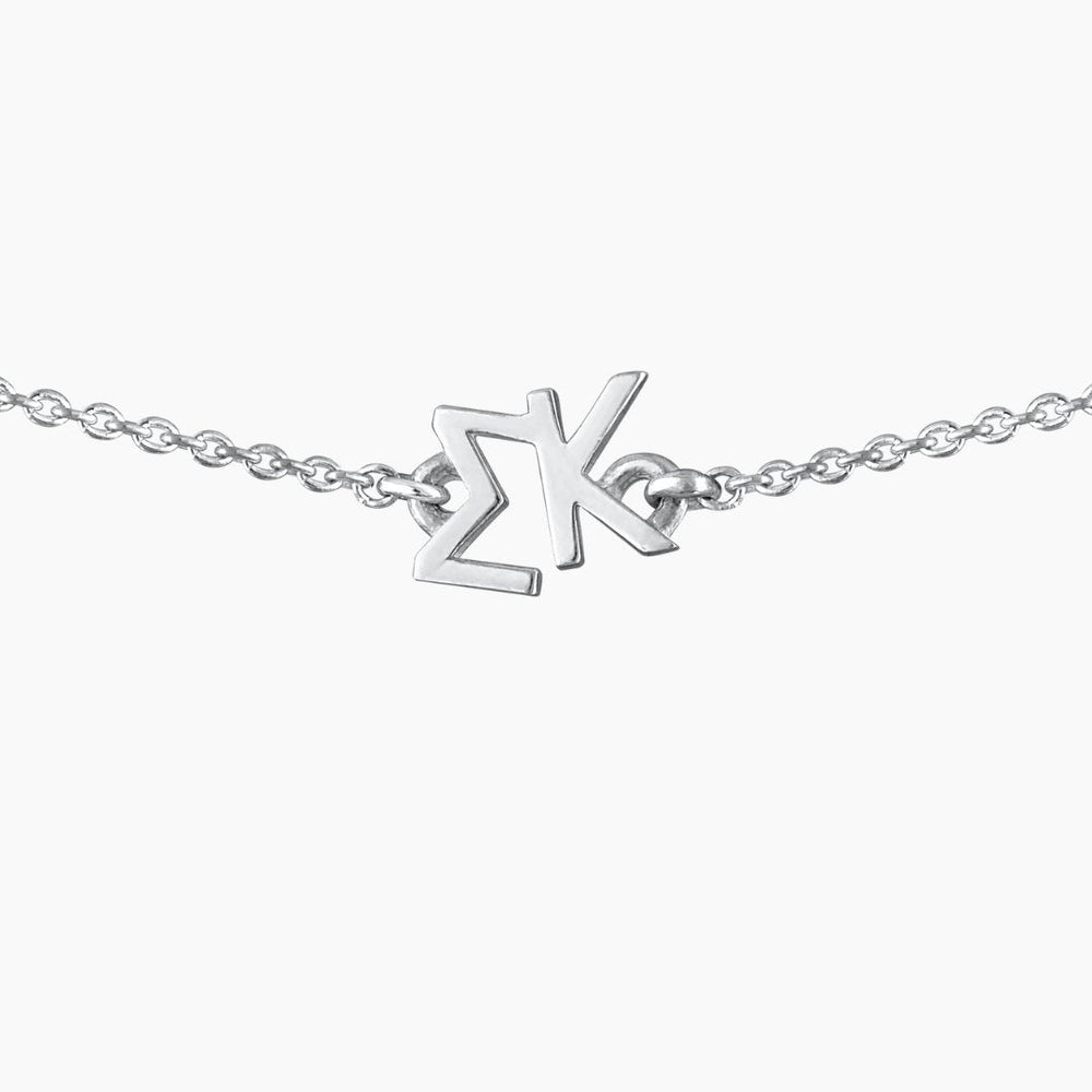 Silver Sigma Kappa Necklace | mazi + zo sorority jewelry