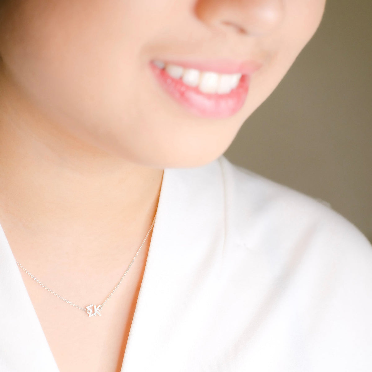 Silver Sigma Kappa Necklace | mazi + zo sorority jewelry