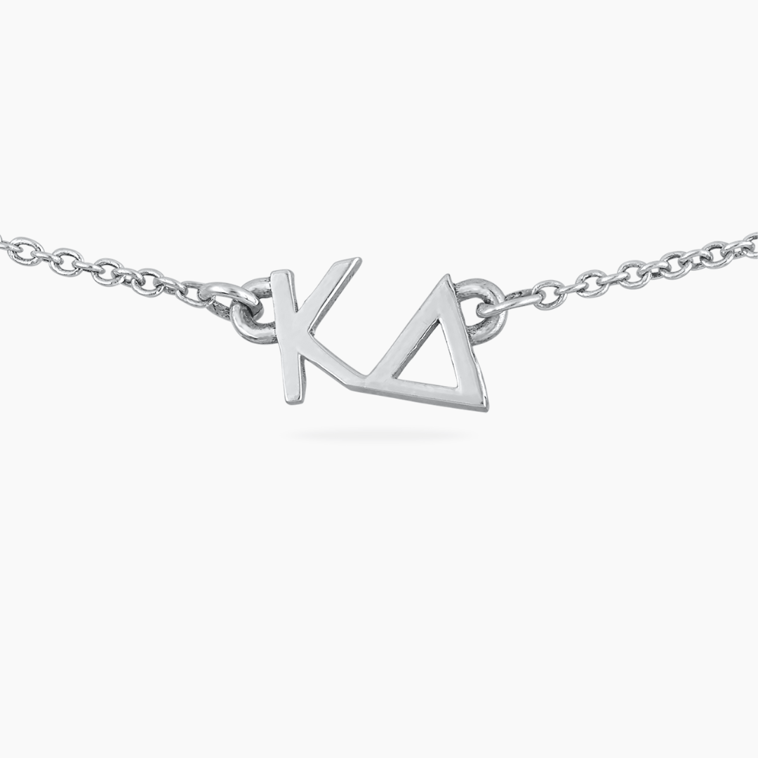 Official Kappa Delta Silver Necklace | Bid Day Favorite