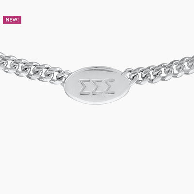 Personalized Tri Sigma Necklace | mazi + zo sorority jewelry