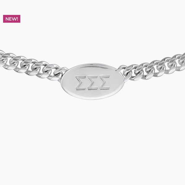 Personalized Tri Sigma Necklace | mazi + zo sorority jewelry
